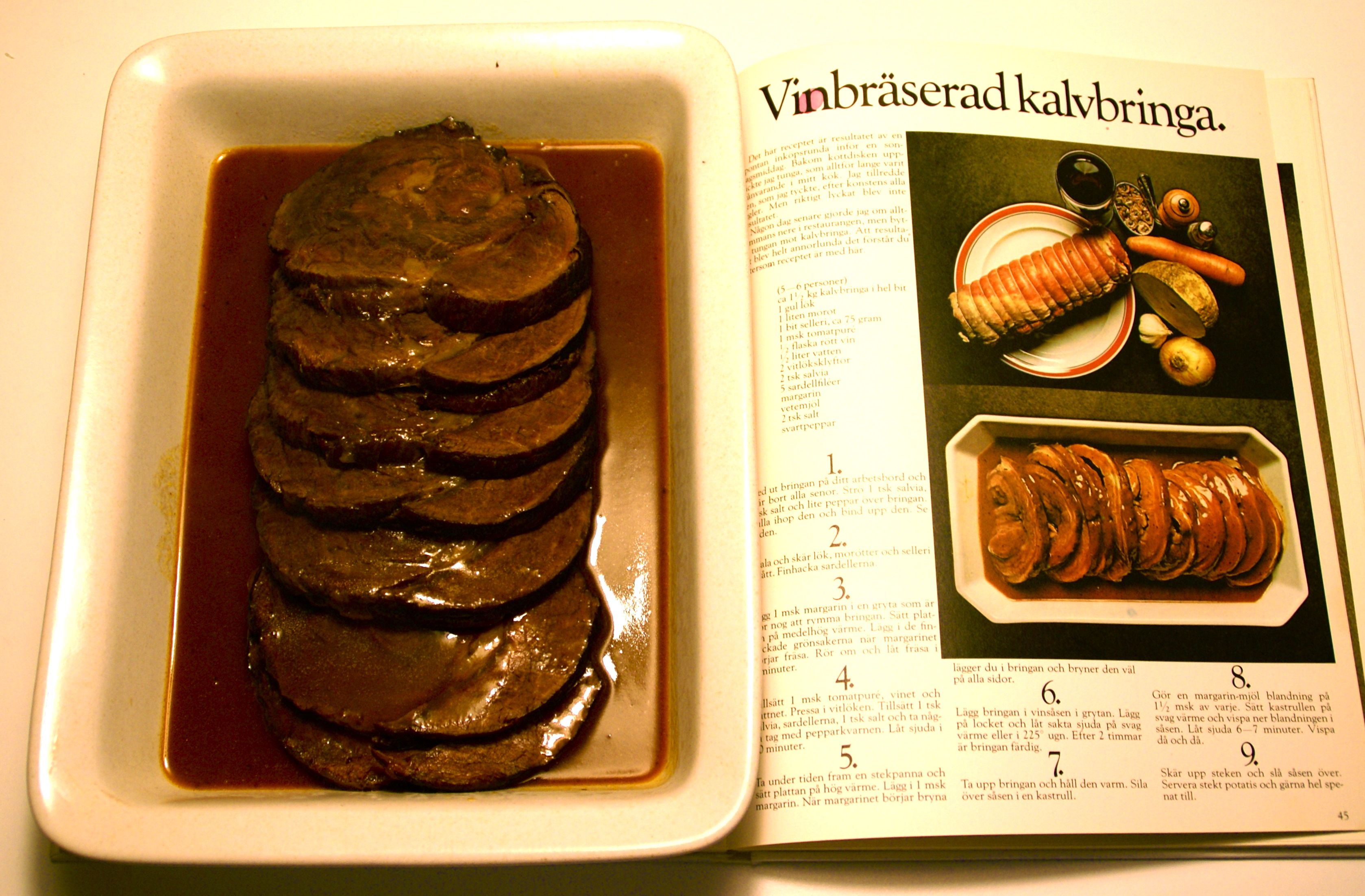 | Carl Butler: Vinbräserad kalvbringaÖhmans Mat & Vin